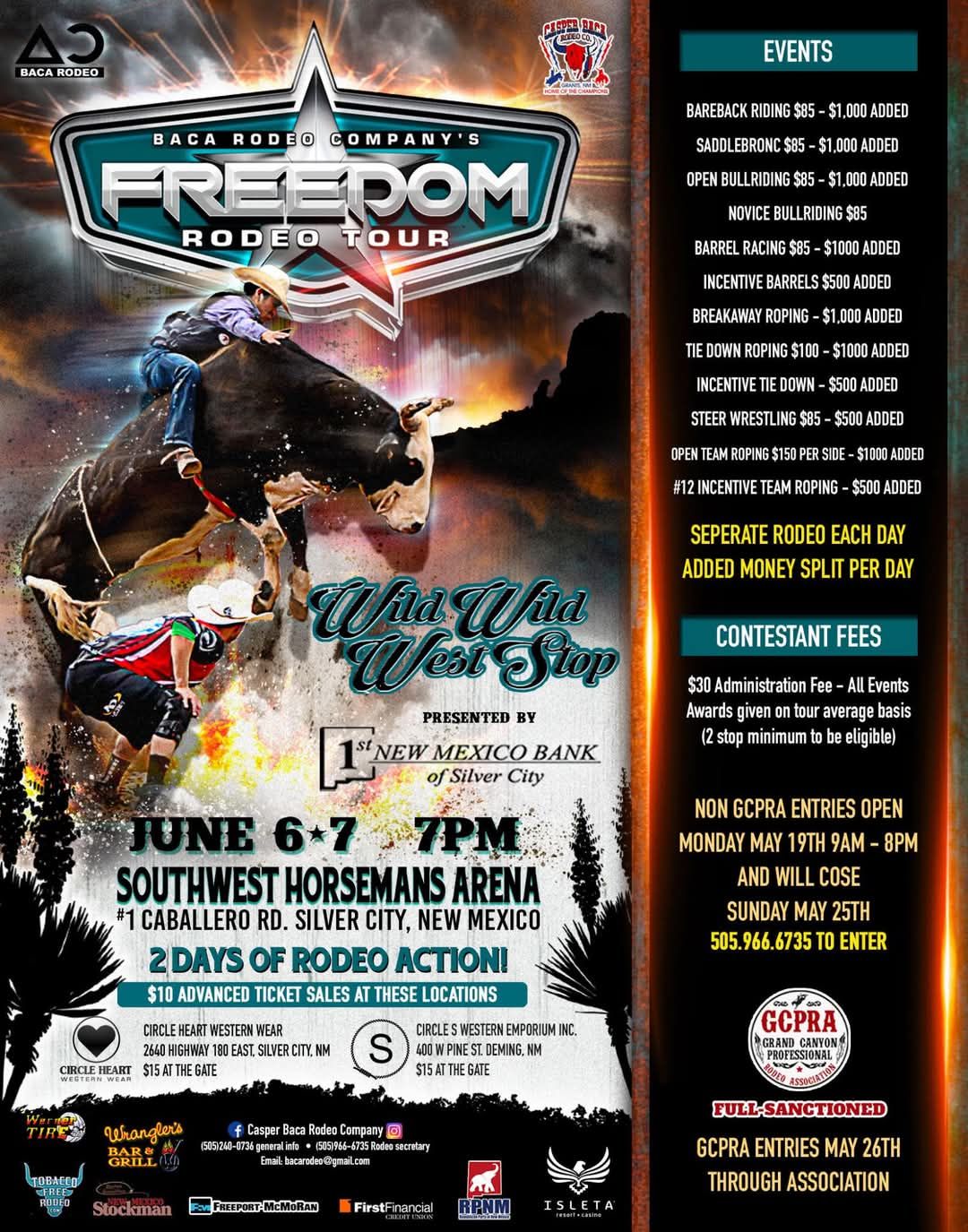 2025 Rodeo Entry Information – Wild Wild West Rodeo